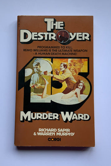 THE DESTROYER MURDER WARD British Pulp fiction book 1976 – Retro Nerds NZ